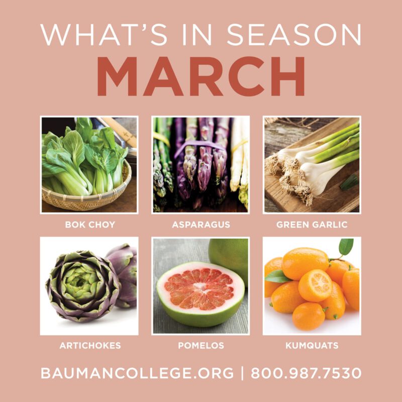 What’s in Season in March: Bauman College | Blog and Recipes