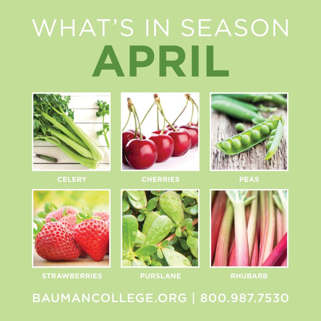 What’s in Season in April: Bauman College | Blog and Recipes